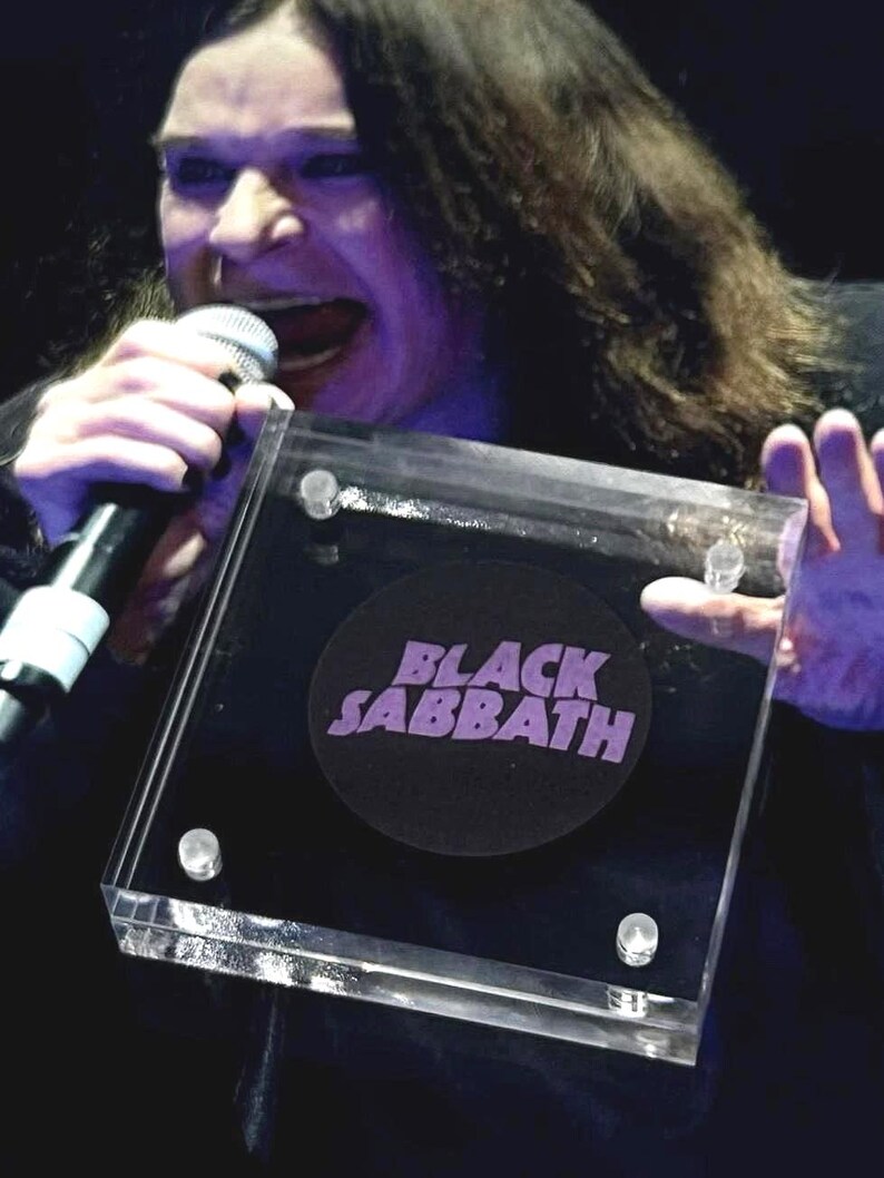 Ozzy Osbourne + Black Sabbath Farewell Gig Confetti · 2 Premium Acrylic ...