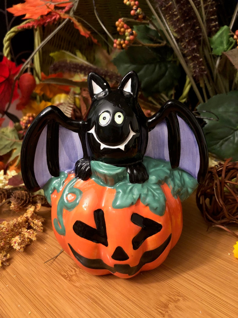 Batty the Halloween Bat and Candy Holder - Etsy