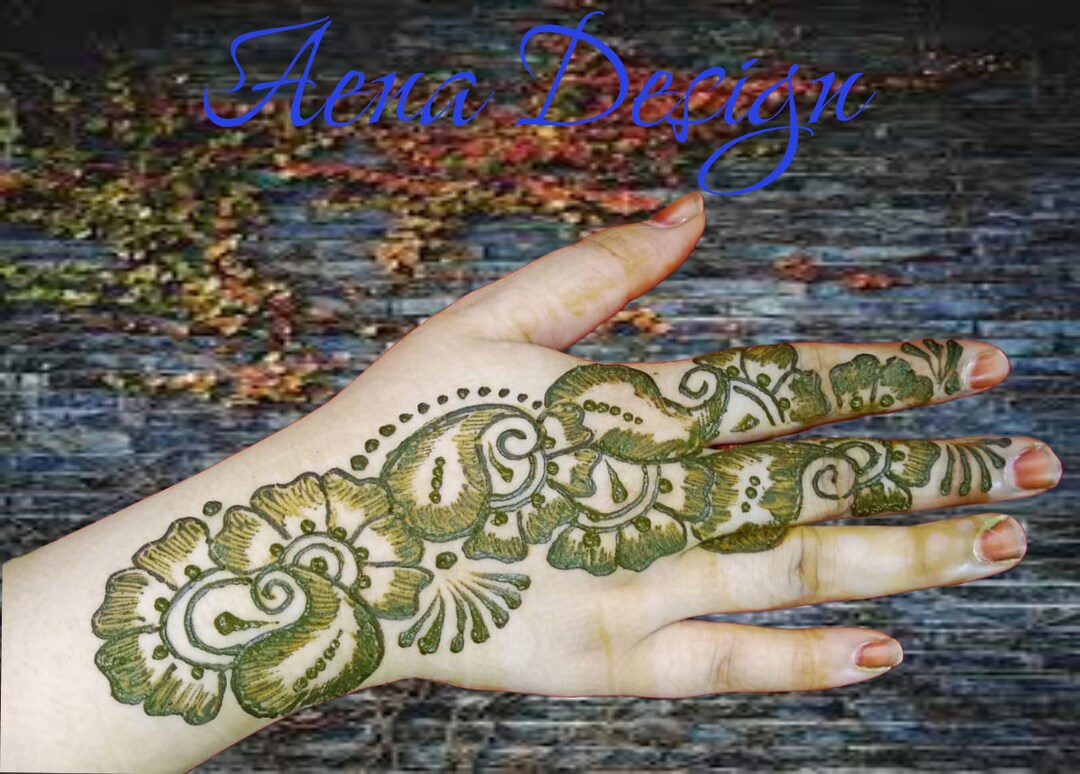 Arabic Heena Hand Vr, Mhendi Design Collection Digital Pdf Download ...