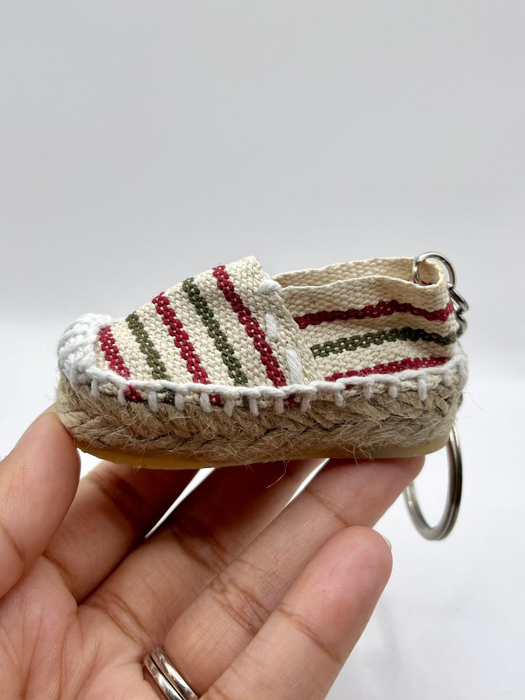 Mini Espadrille Shoe Keychains | Cute Party Favors | Eco-friendly ...