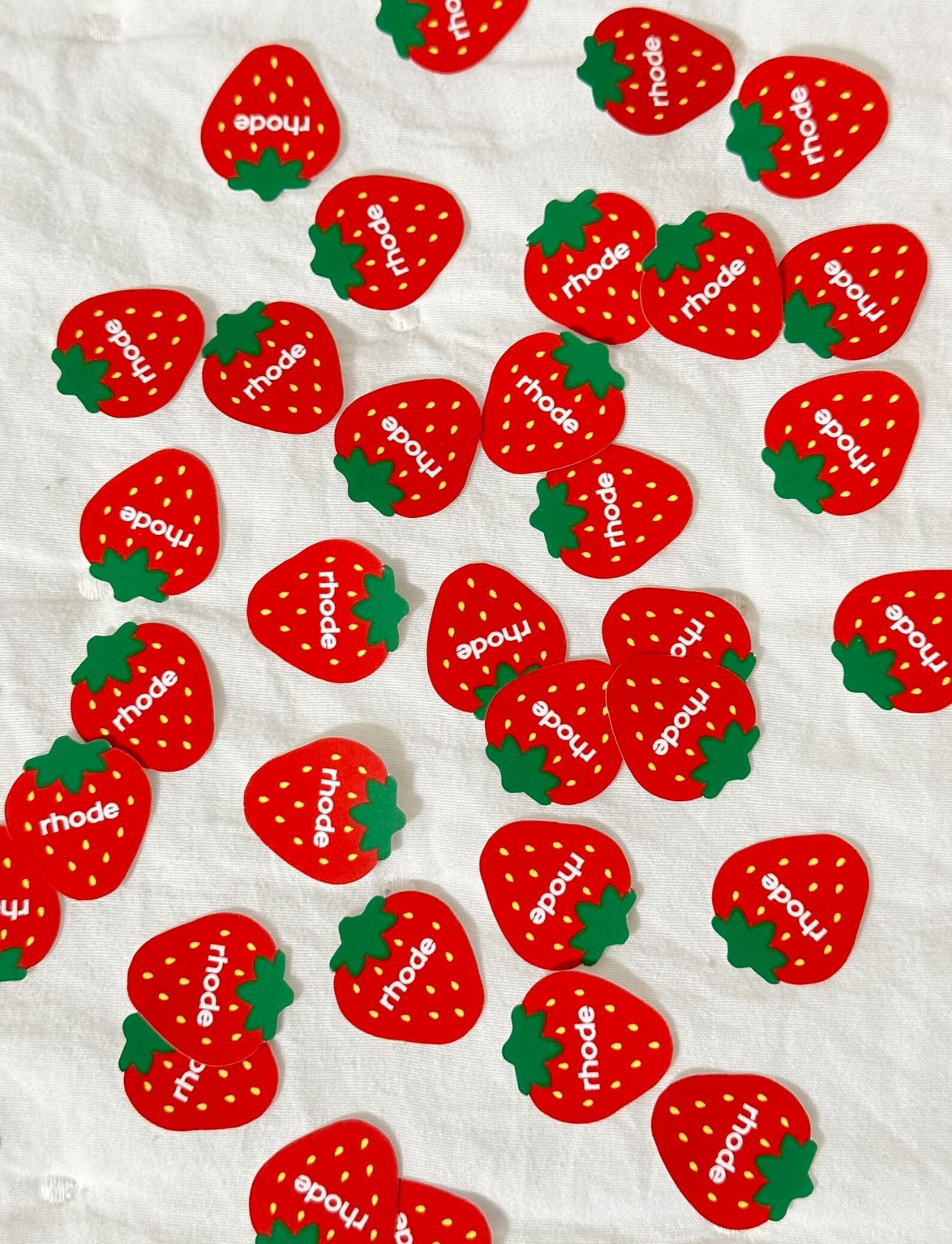 Rhode Strawberry Glaze Vinyl Stickers 1 Inch Aesthetic Trendy Stickers ...