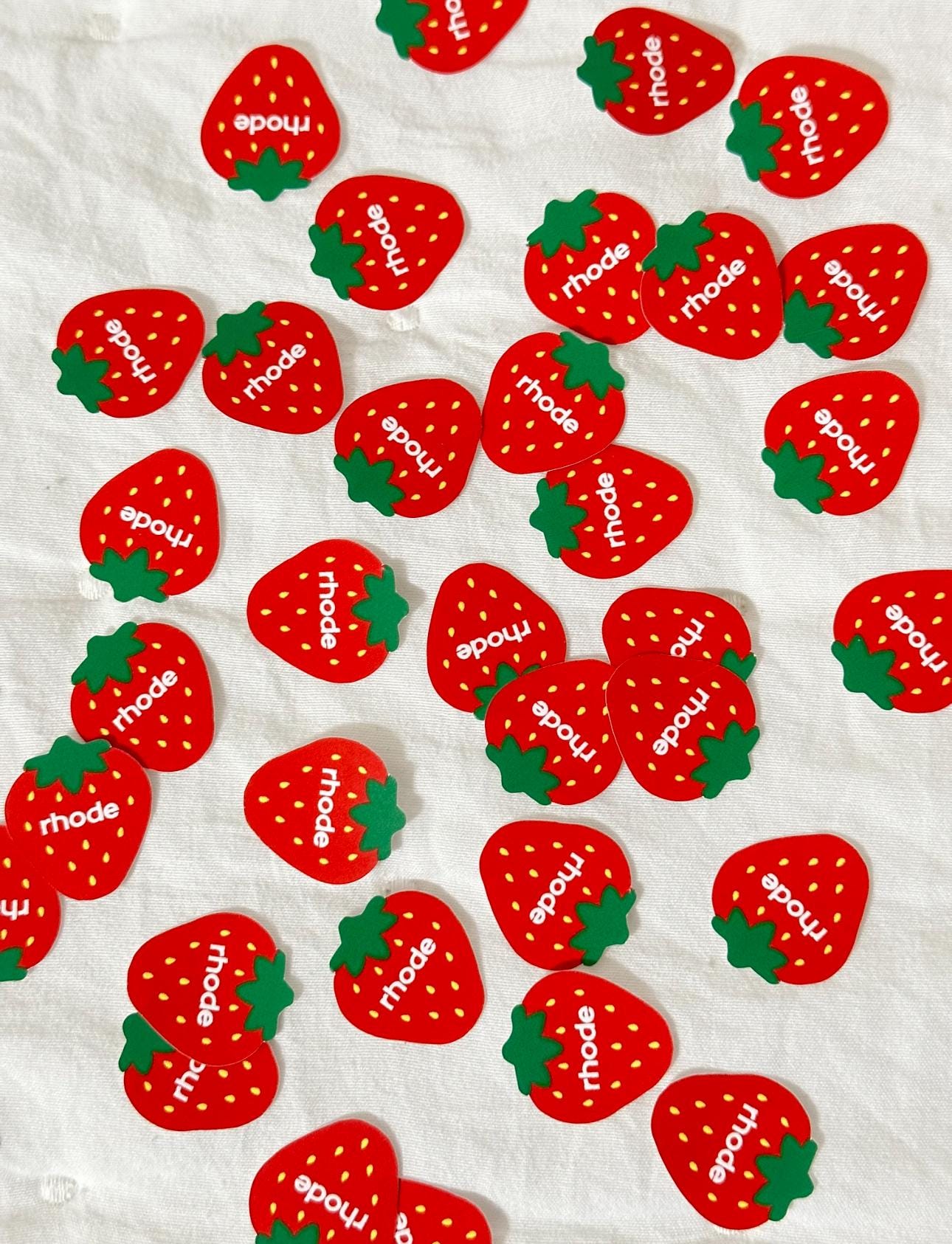 Rhode Strawberry Glaze Vinyl Stickers 1 Inch Aesthetic Trendy Stickers ...