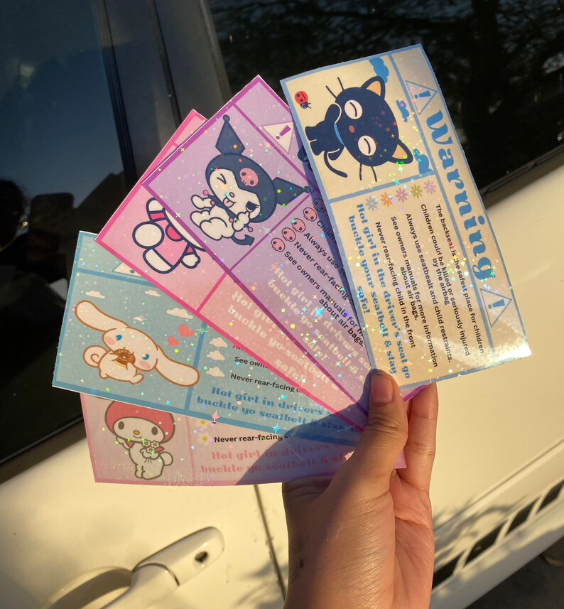 Hot Girls Can't Drive Car Sticker Choco Kat Cat Kitty HK Bunny Cute ...