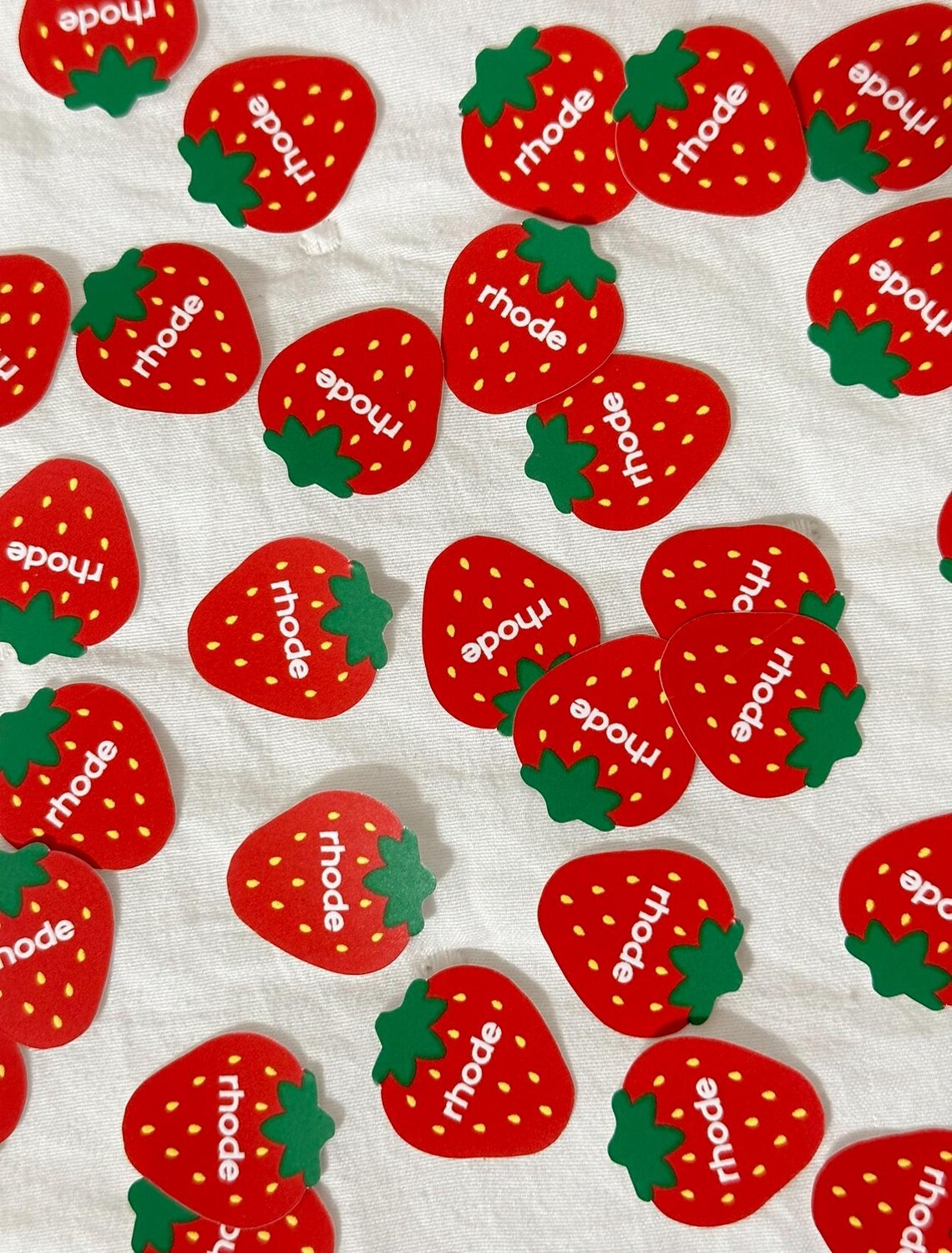 Rhode Strawberry Glaze Vinyl Stickers 1 Inch Aesthetic Trendy Stickers ...