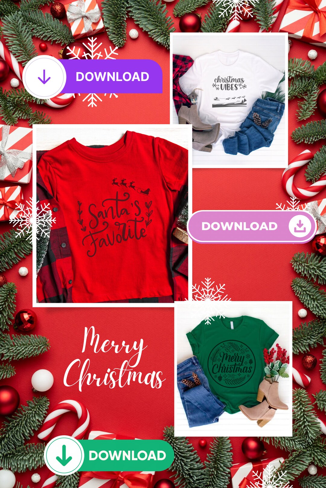 Christmas Digital Bundle / Printable SVG - Etsy