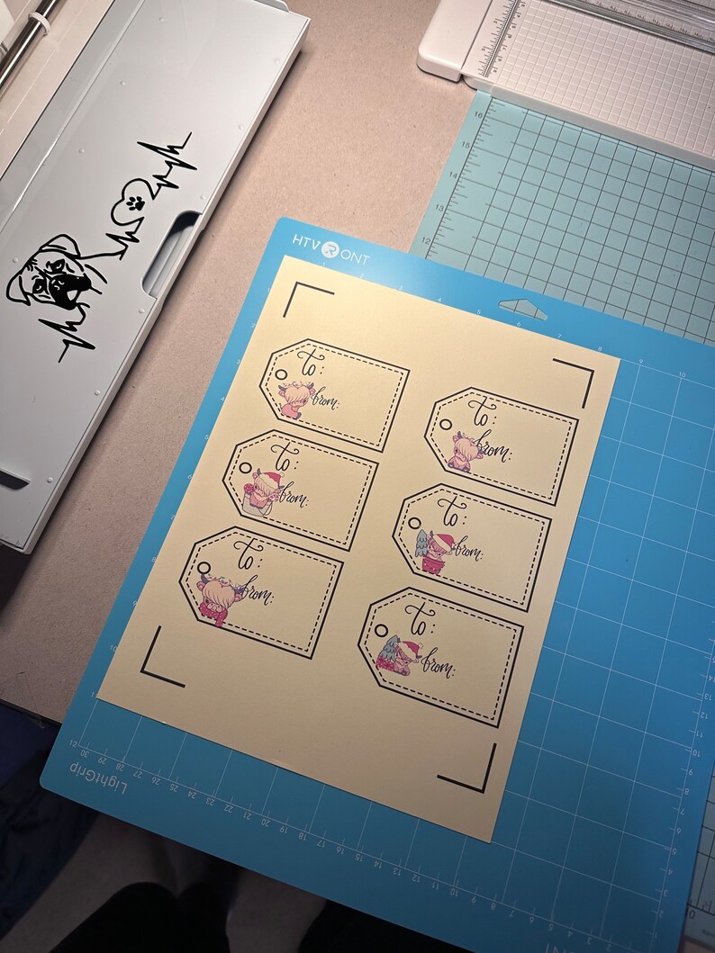 Highland Cow Printable, Gift Tag Download - Etsy