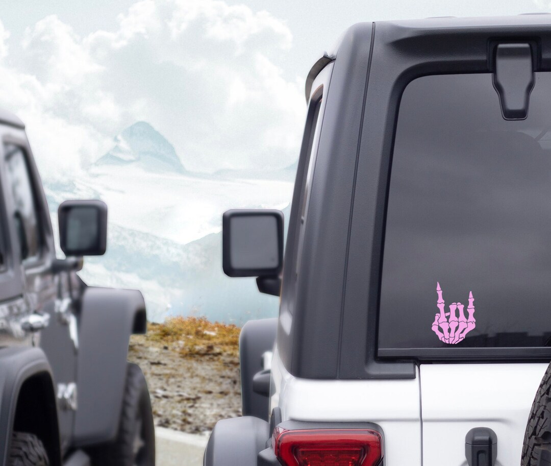 Skull Rock on Decal L Car Decal I Skull Yeti Decal I Water Bottle Decal ...