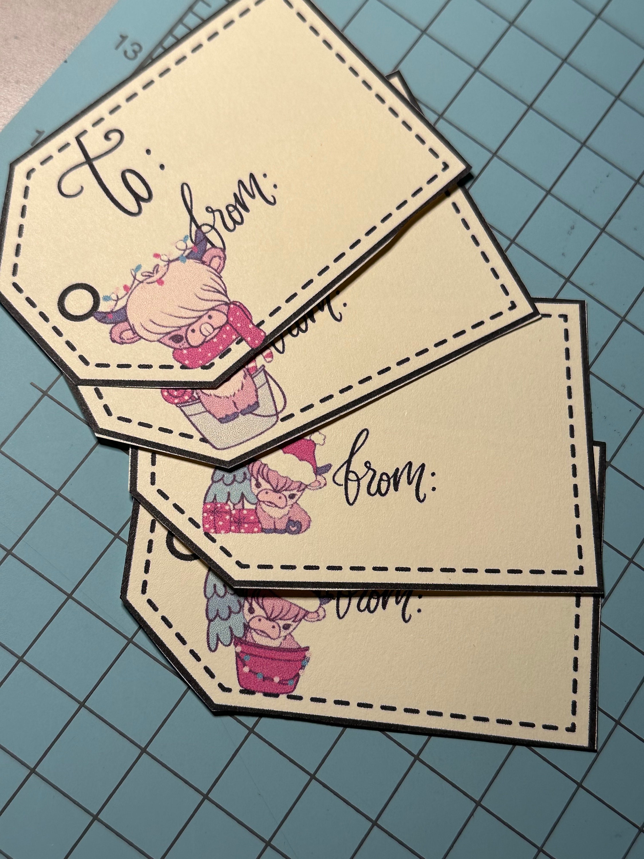 Highland Cow Printable, Gift Tag Download - Etsy