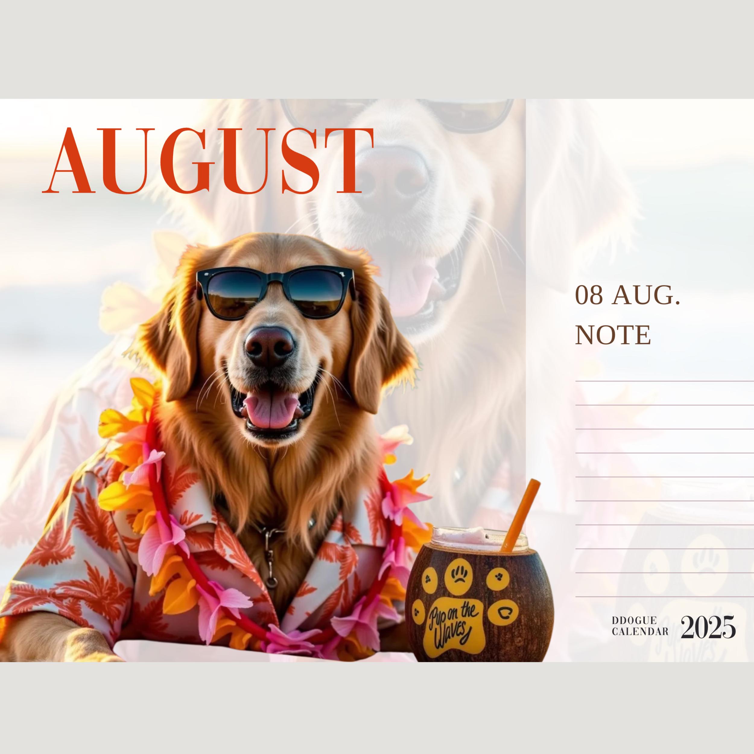 2025 Labrador Printable Calendar// Labrador Calendar// Labrador ...