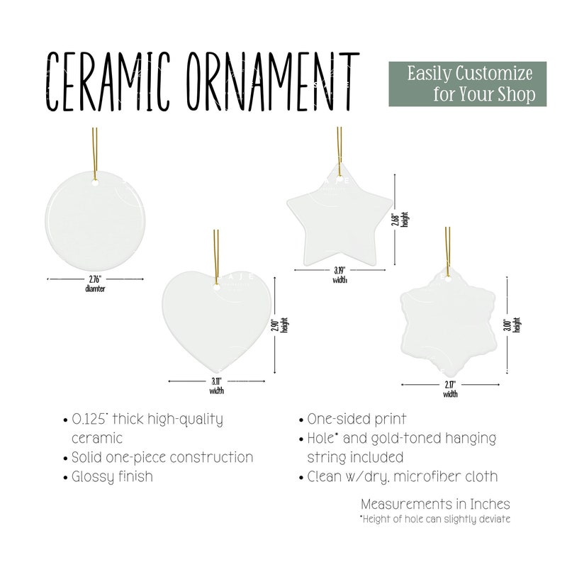 Ceramic Ornaments - Etsy