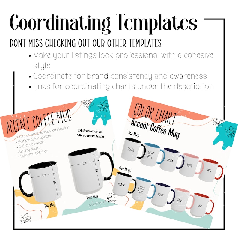 Accent Coffee Mug Color Chart | Showcase the Various Product Options ...