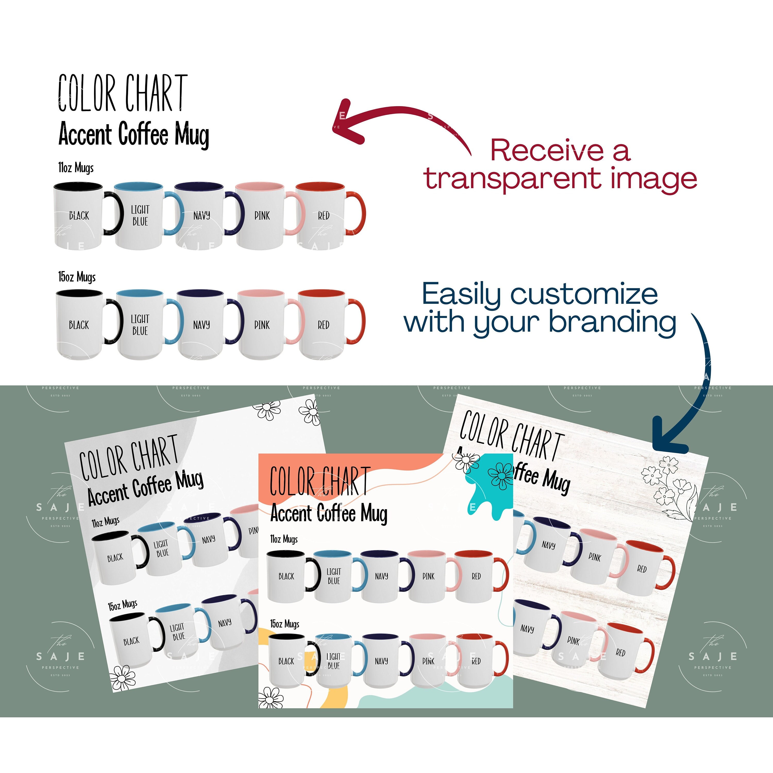 Accent Coffee Mug Color Chart | Showcase the Various Product Options ...