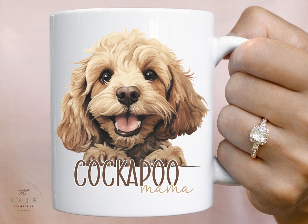 Cockapoo Mama Ceramic Coffee Mug, Great Gift for Cocker Poodle Mix ...
