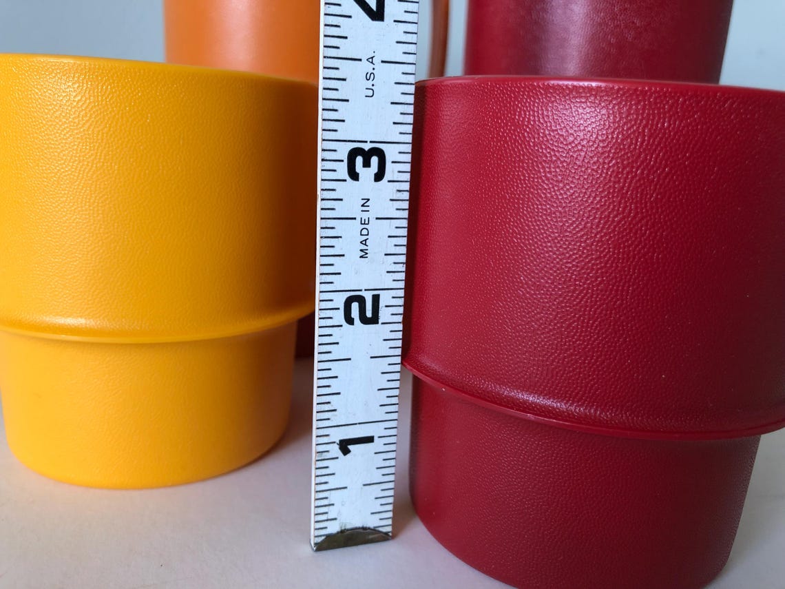 VINTAGE TUPPERWARE CUPS With Lids - Nothing is More 1970s Than ...