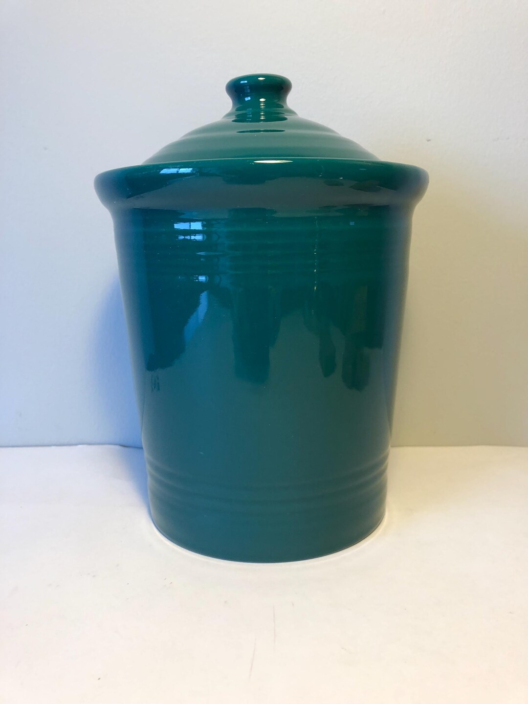 VINTAGE FIESTAWARE CANISTER Nothing is Prettier Than an Green Canister ...