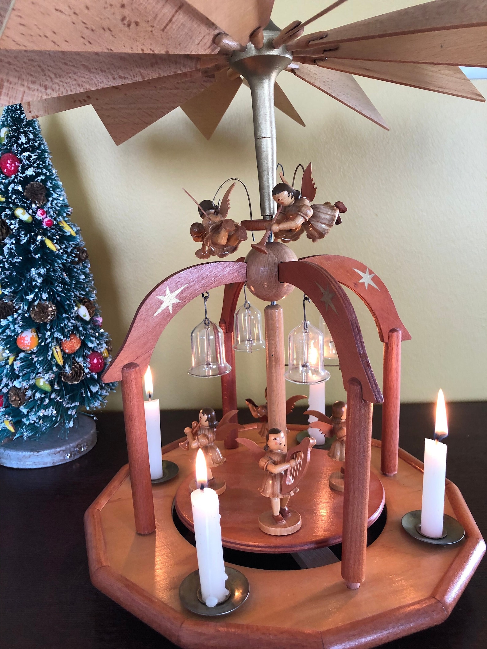 German Christmas Pyramids - Light & Movement Brighten the Holiday