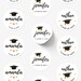2025 Graduation Circle Stickers Party Favors Class of 2025 Decor High ...