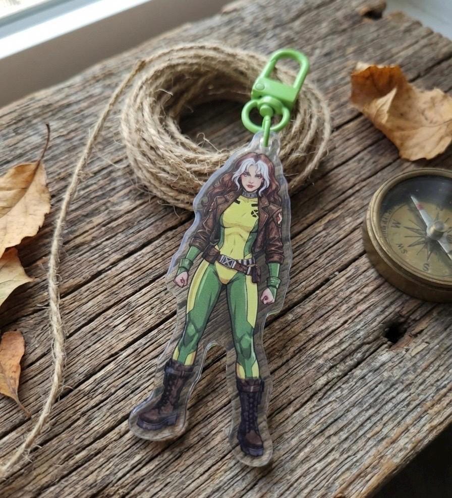 Gambit and Rogue Acrylic Keychain | X-men Fan Art Charm | Marvel Rivals ...