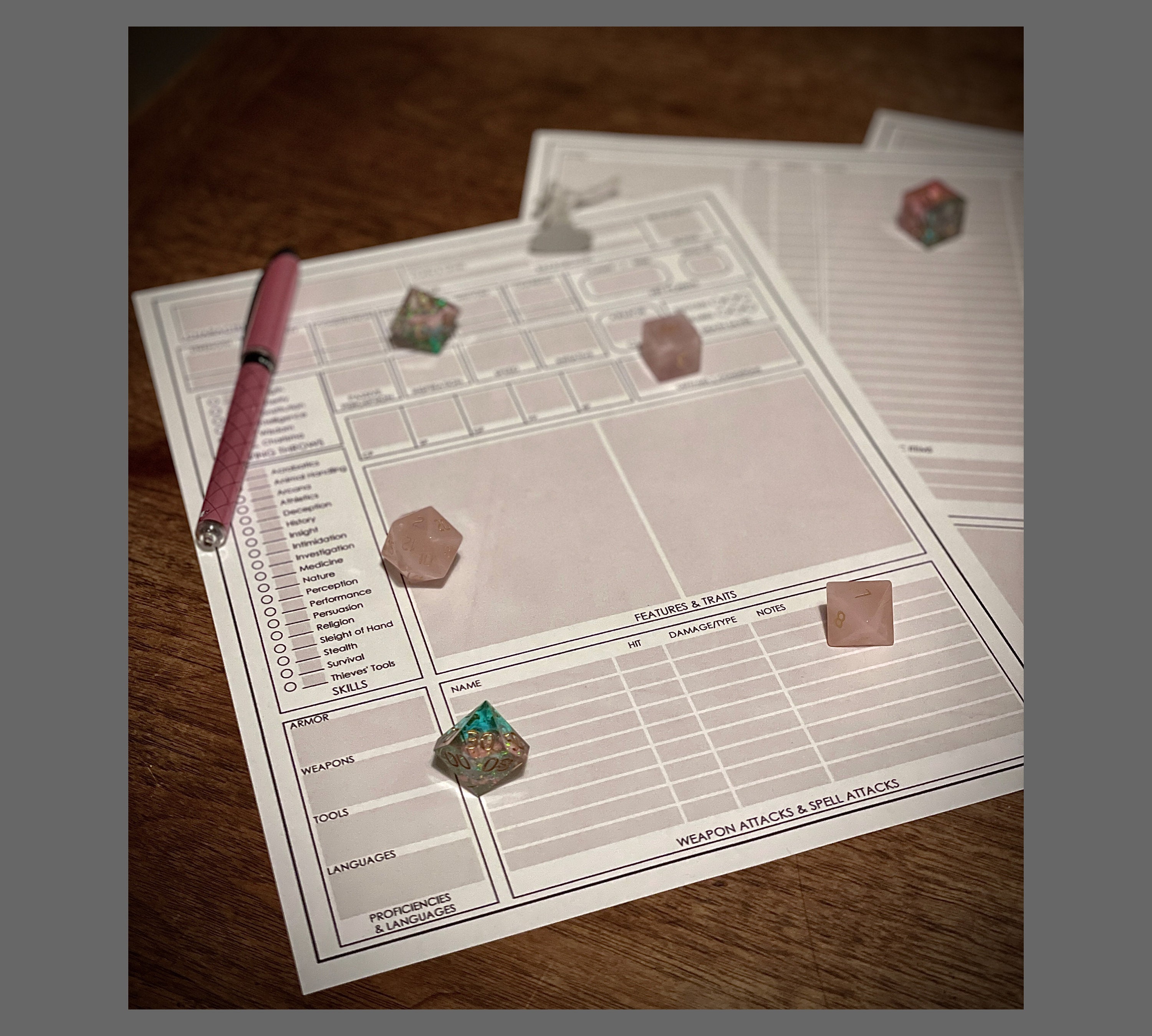 Simple and Modern Dnd Character Sheet 5e - Etsy
