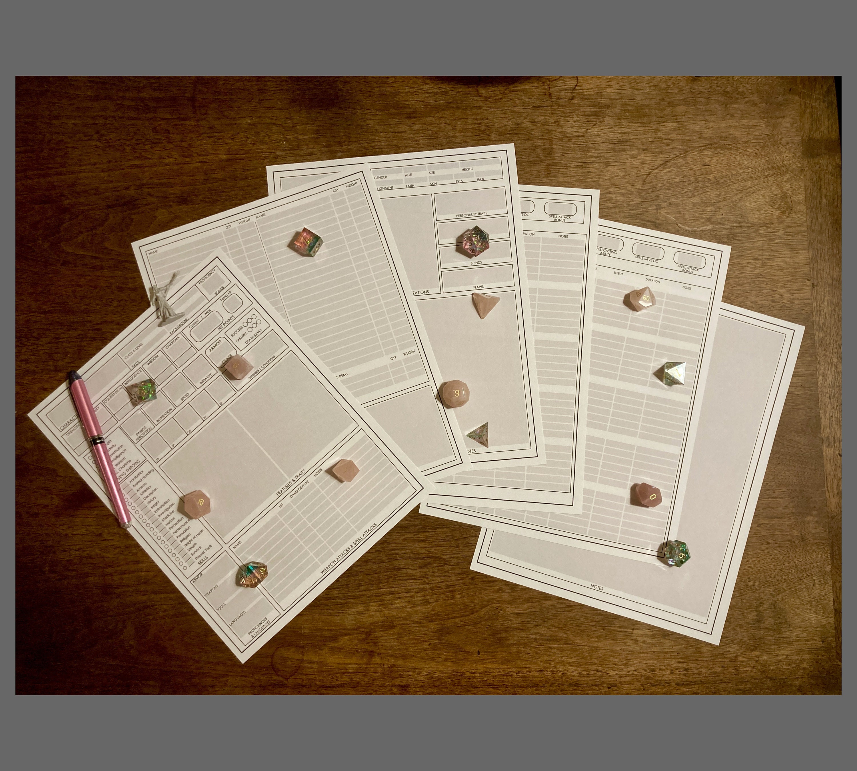 Simple and Modern Dnd Character Sheet 5e - Etsy