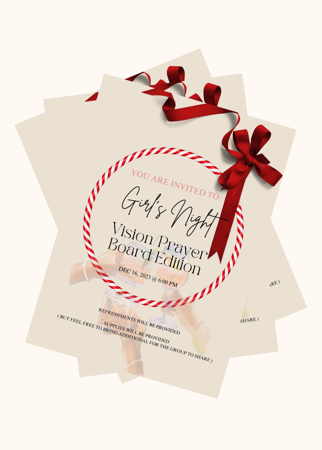Editable Vision Board Party Invitation - Etsy Australia