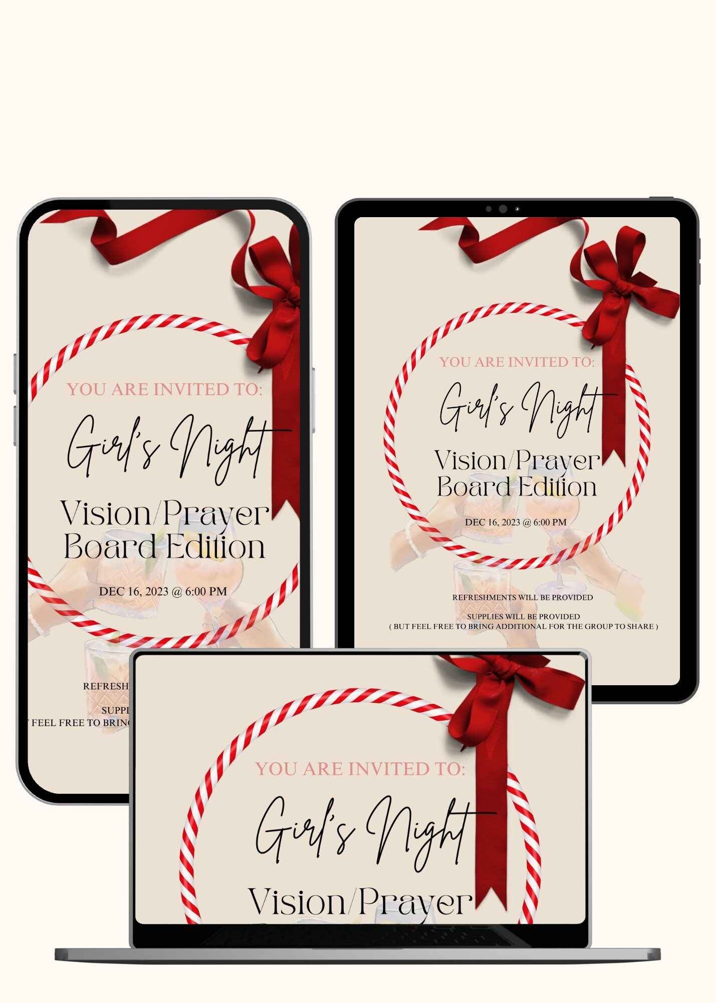 Editable Vision Board Party Invitation - Etsy