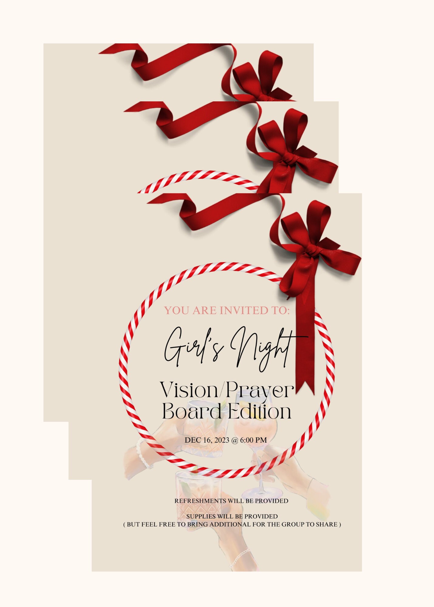 Editable Vision Board Party Invitation - Etsy