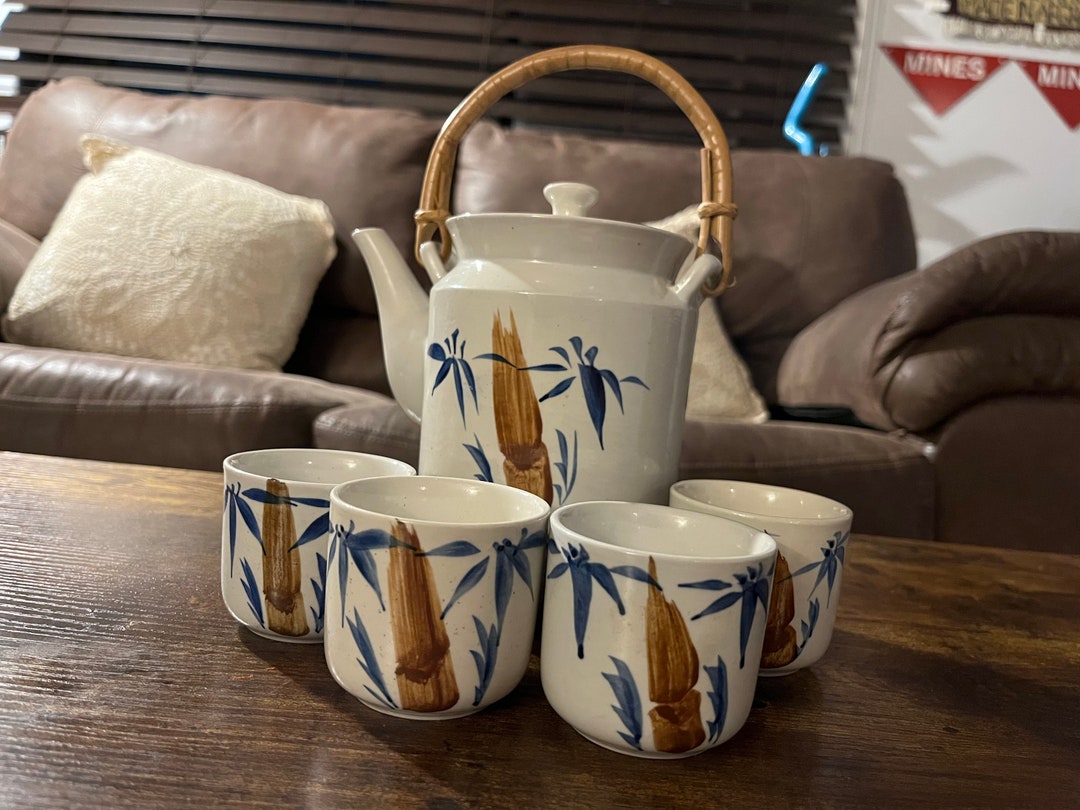 Tea Pot Set: Chi Kiang Stoneware vintage - Etsy