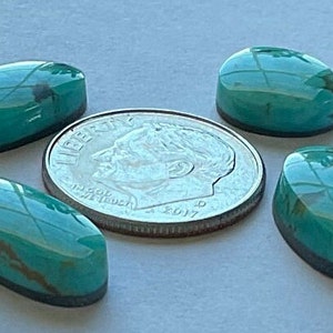 4 Beautiful Green With Brown Matrix Tyrone Turquoise Free Form ...