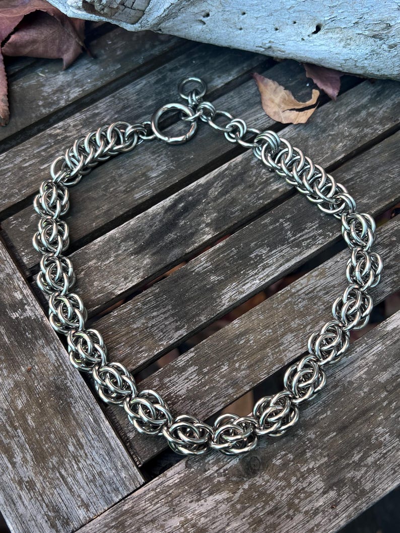 Mileena- Stainless Steel Chainmai Necklace - Etsy