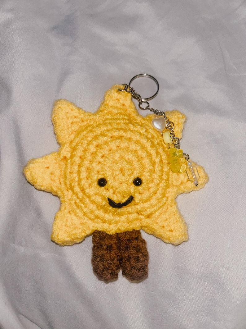 Crochet Jellycat-inspired Amusable Sun Buddy Plushy Keychain Bag Charm ...
