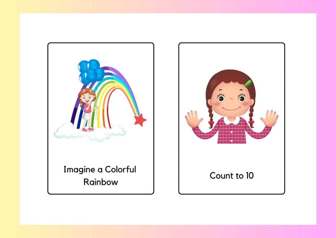 Kids Emotions Flashcards Calming Corner Flashcards Large Montessori ...