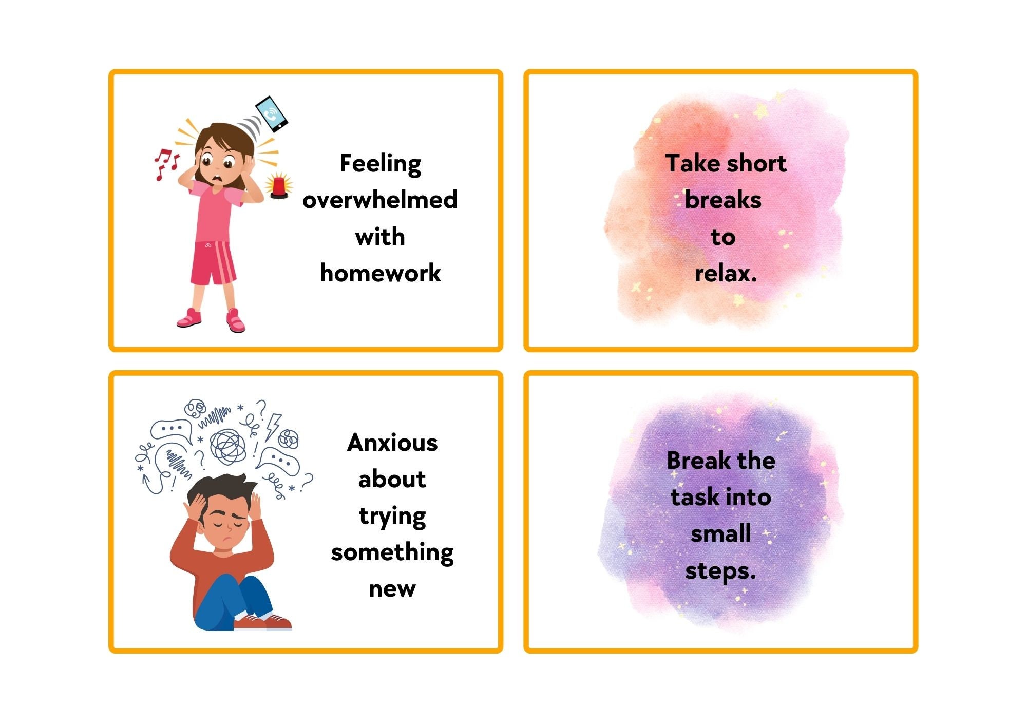 Anxiety Cards | Mindfulness Cards | Anxiety Flashcards | Coping ...