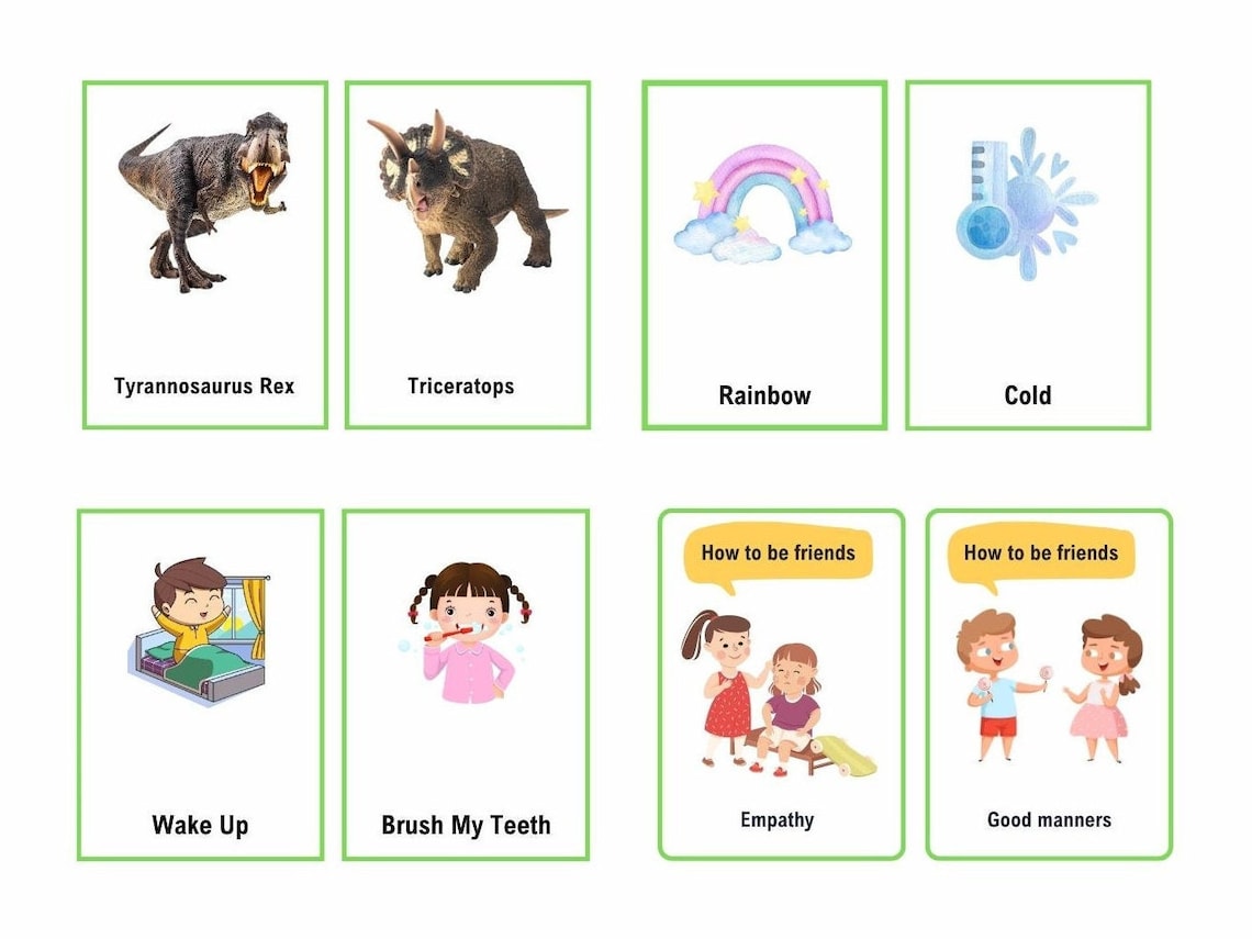 Montessori Education | Educational Cards | Flashcards Bundle ...