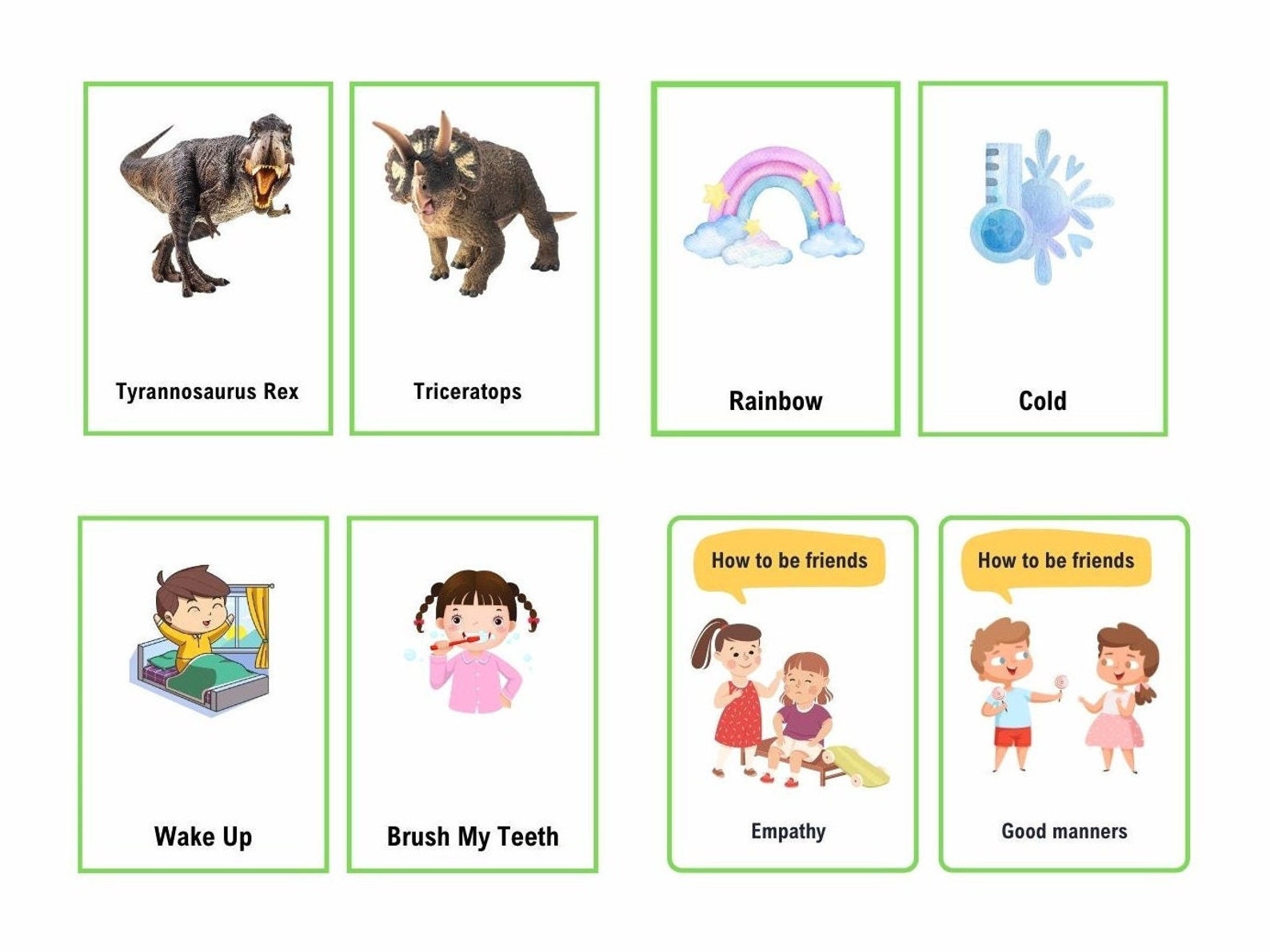 Montessori Education | Educational Cards | Flashcards Bundle ...