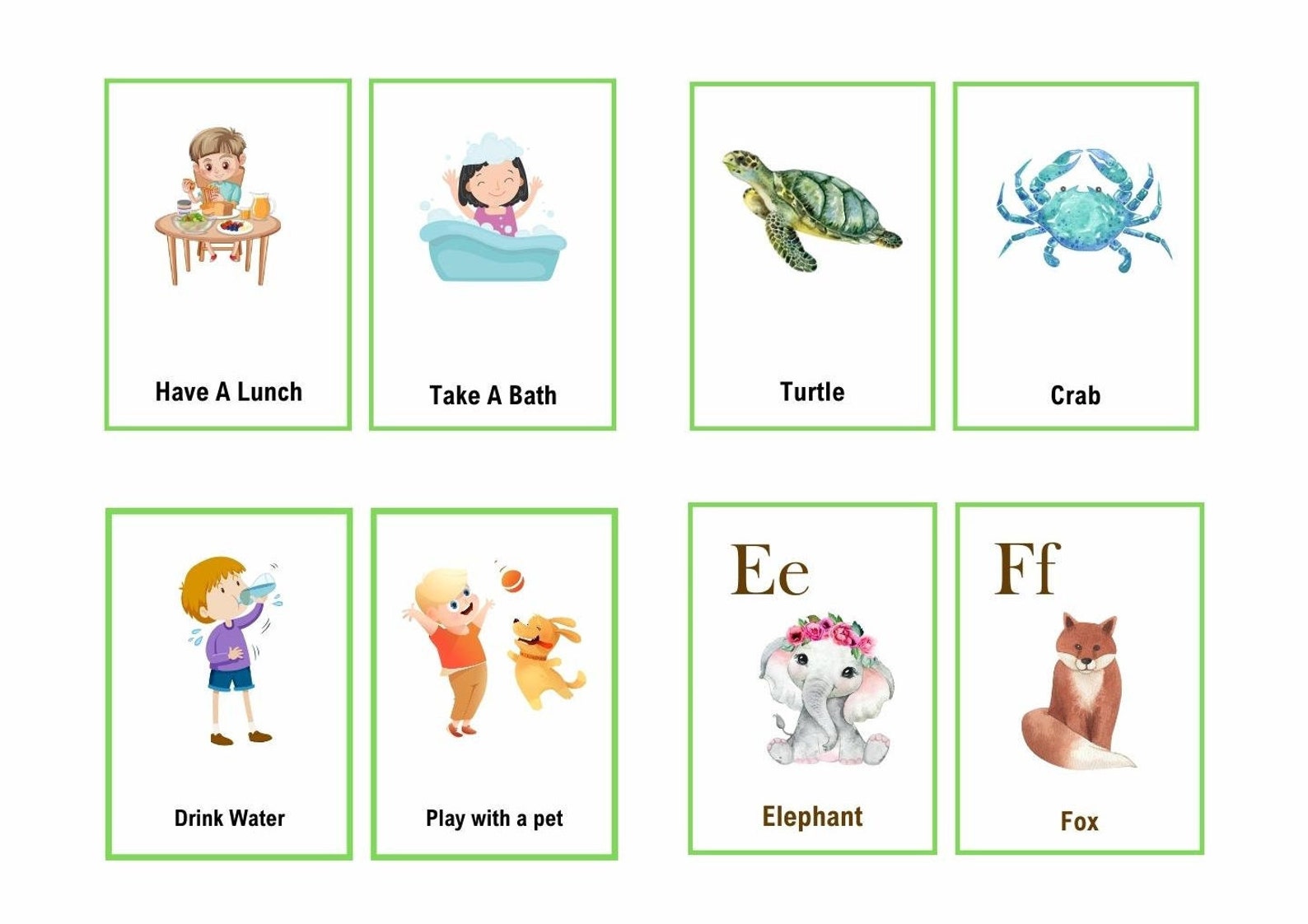 Montessori Education | Educational Cards | Flashcards Bundle ...