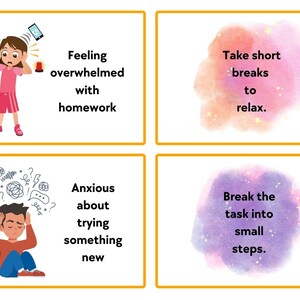 Calming Corner Cards | Anxiety Cards for Kids | Anxiety Flash Cards ...