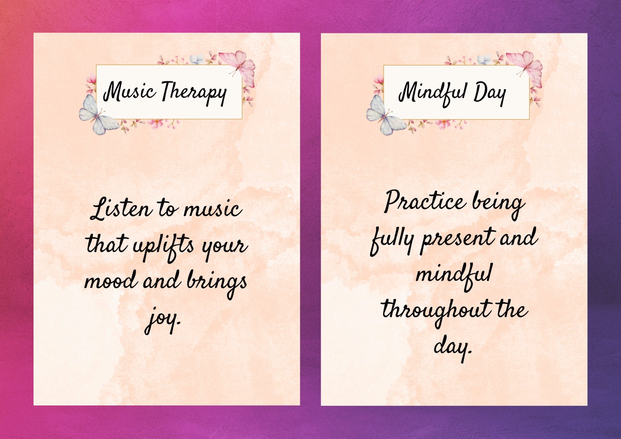 Self Care Challenge 30 Flashcards Coping Strategy Cards - Etsy