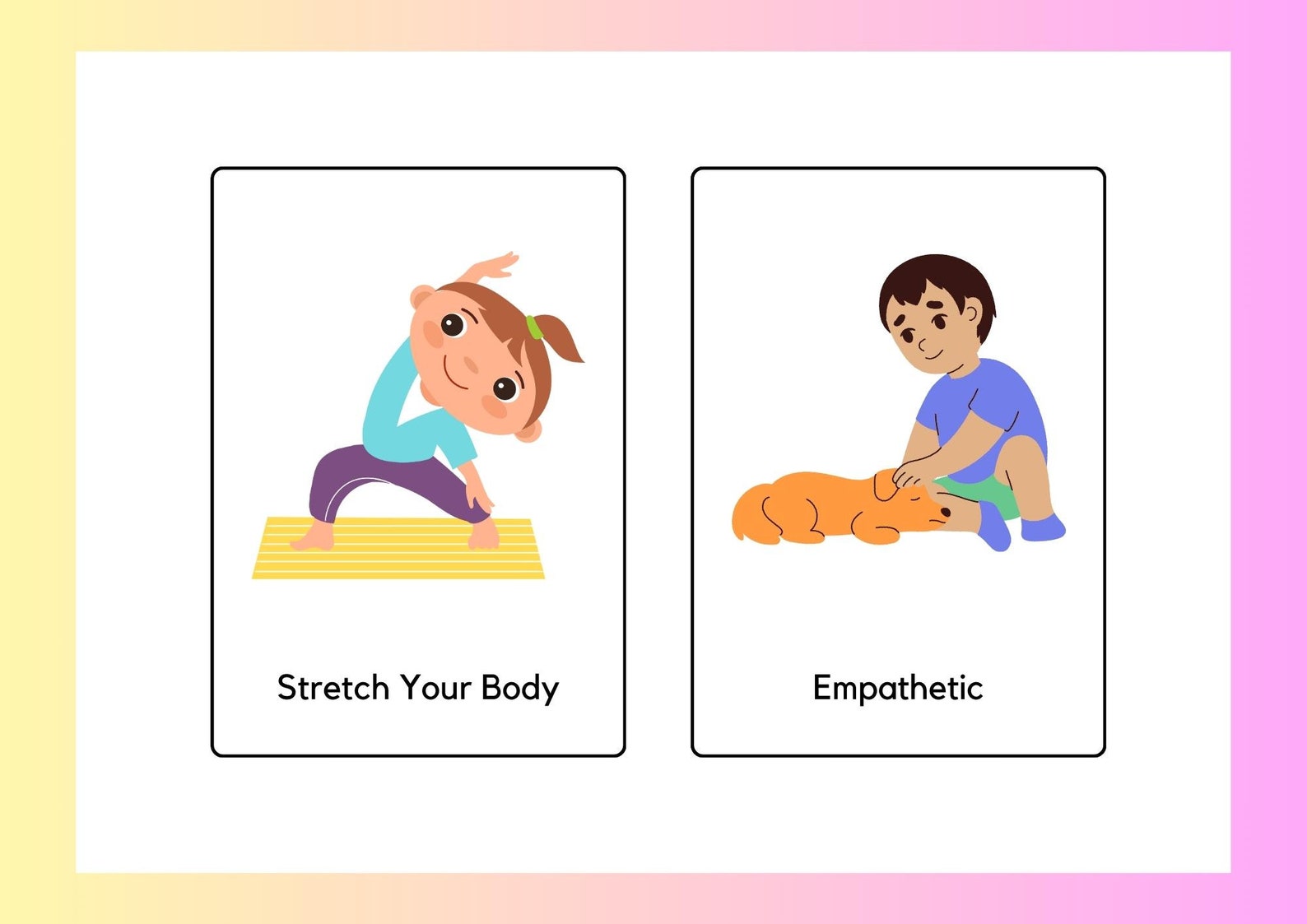 Kids Emotions Flashcards | Calming Corner Flashcards | Large Montessori ...