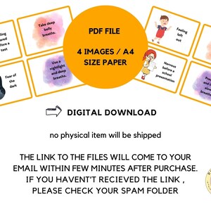 Calming Corner Cards | Anxiety Cards for Kids | Anxiety Flash Cards ...