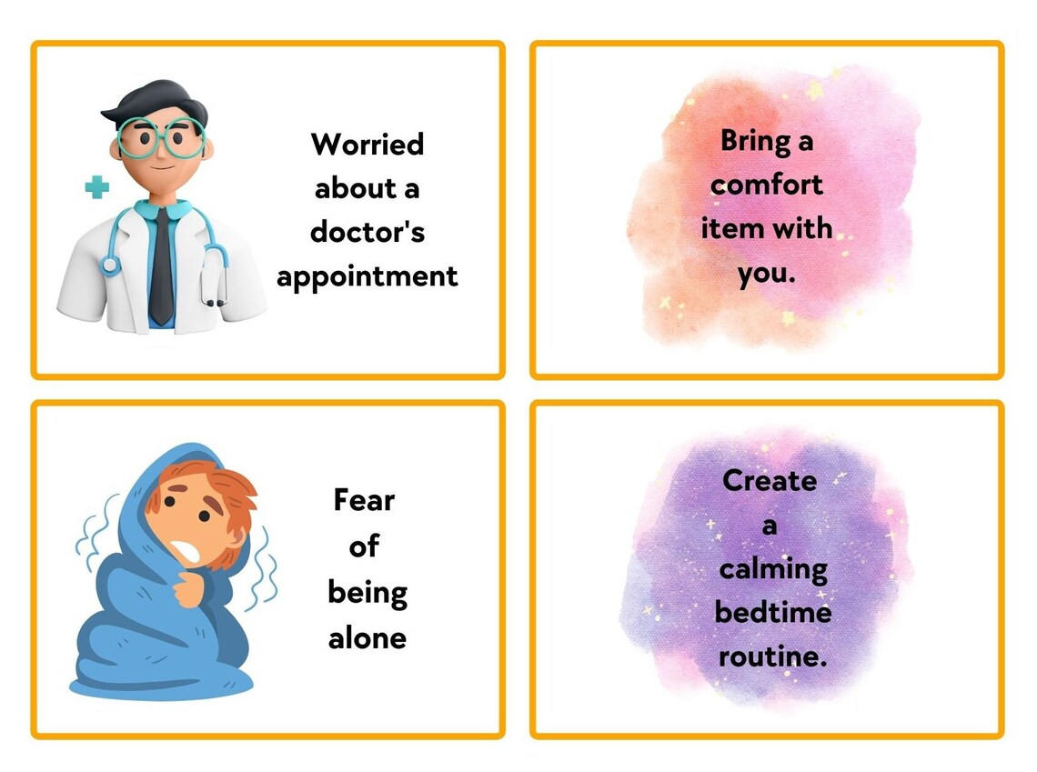 Calming Corner Cards | Anxiety Cards for Kids | Anxiety Flash Cards ...