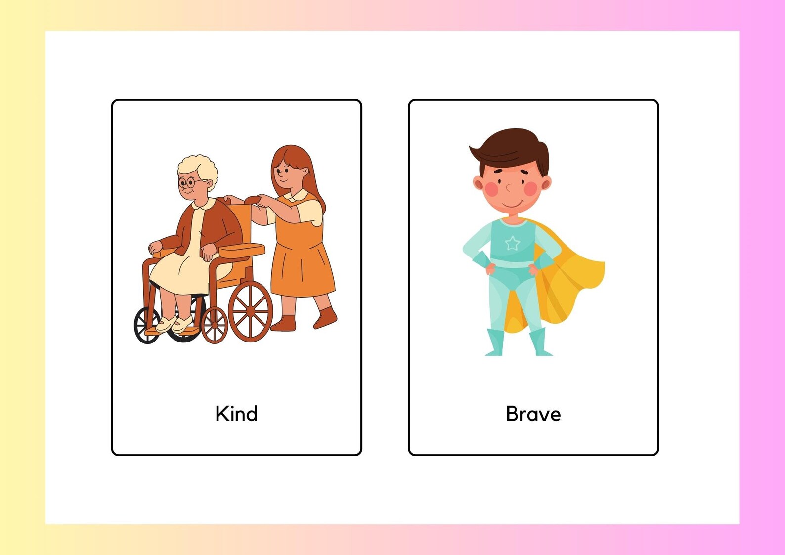 Kids Emotions Flashcards Calming Corner Flashcards Large Montessori ...