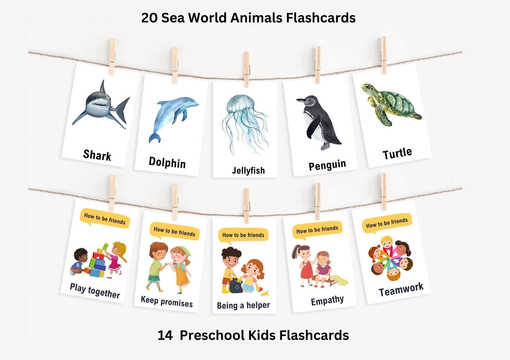 Flashcards for Kids Education Montessori Printable - Etsy