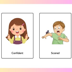 Kids Emotions Flashcards | Calming Corner Flashcards | Large Montessori ...