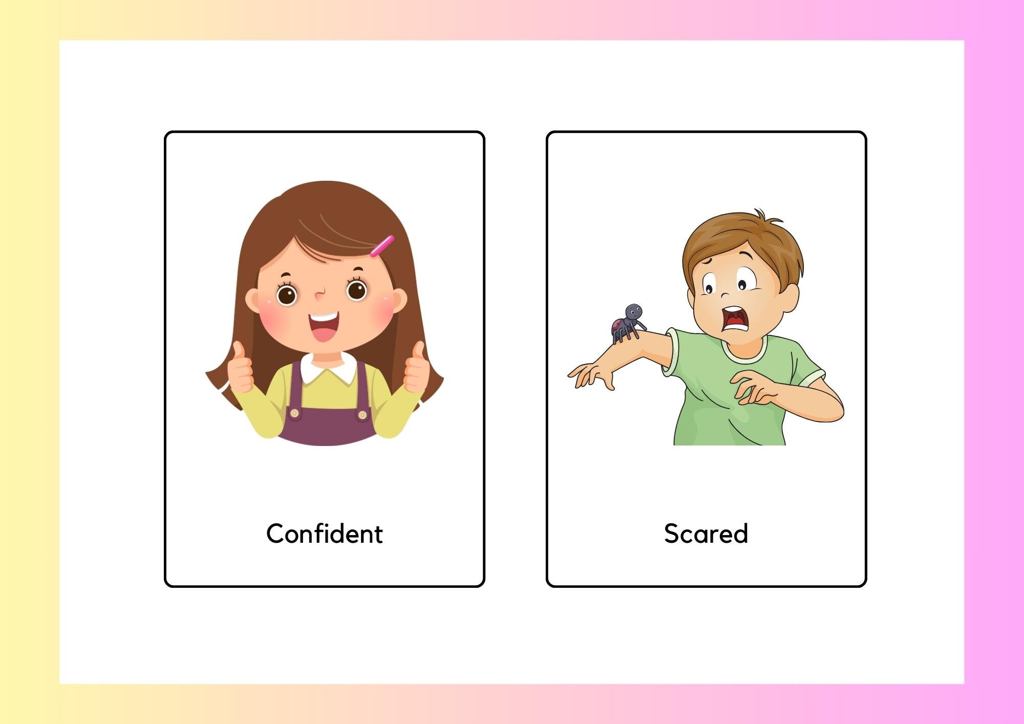 Kids Emotions Flashcards | Calming Corner Flashcards | Large Montessori ...