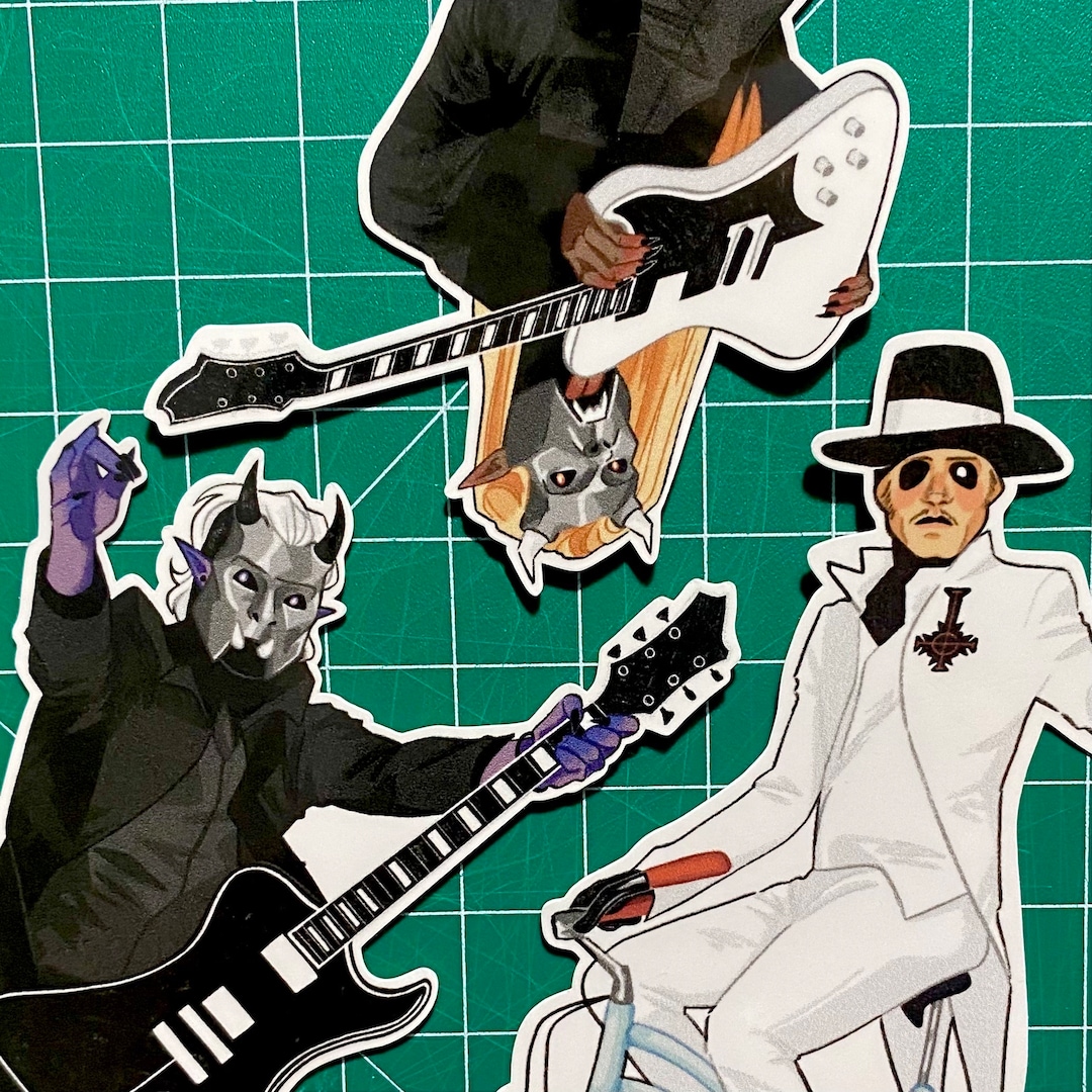 Cardinal and Ghouls Stickers - Etsy