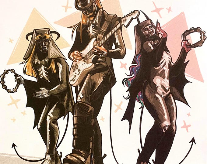 Nameless Ghouls Haze, Dewdrop, and Aurora Ghost Band Print - Etsy