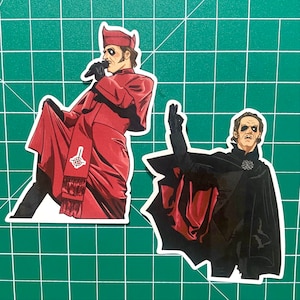 Cardinal and Ghouls Stickers - Etsy