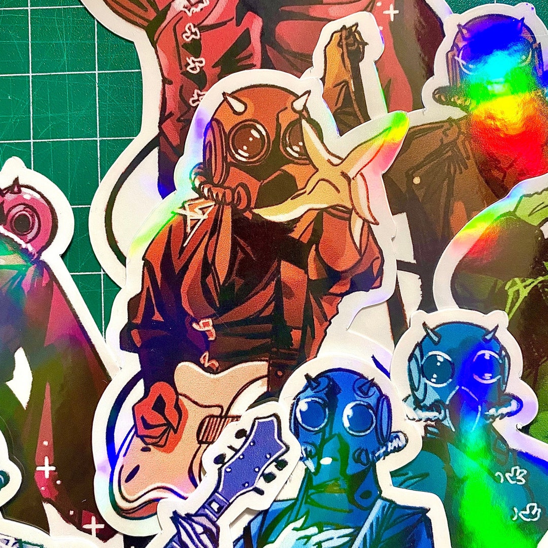 Rainbow Ghoul Stickers - Etsy