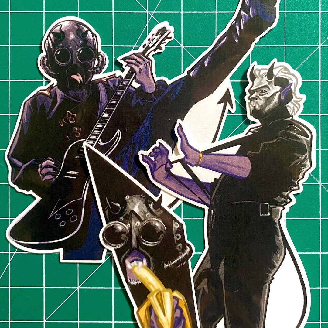 Aether Nameless Ghoul Ghost Band Stickers - Etsy